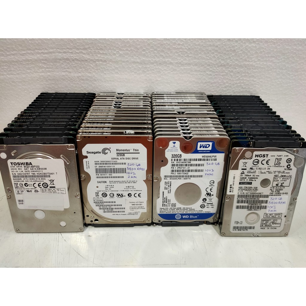 (USED/REFURBISHED) 2.5” Laptop Notebook SATA Hard Disk HDD 80GB 120GB ...