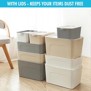 [SG Ready Stock] Stackable Storage Box with Cover*Dustproof Lids ...