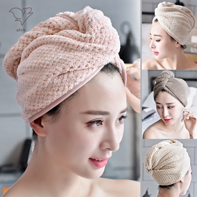 HYP Micro Fiber Hair Towel Hair Drying Towels Quick Magic Dry Hat Cap ...