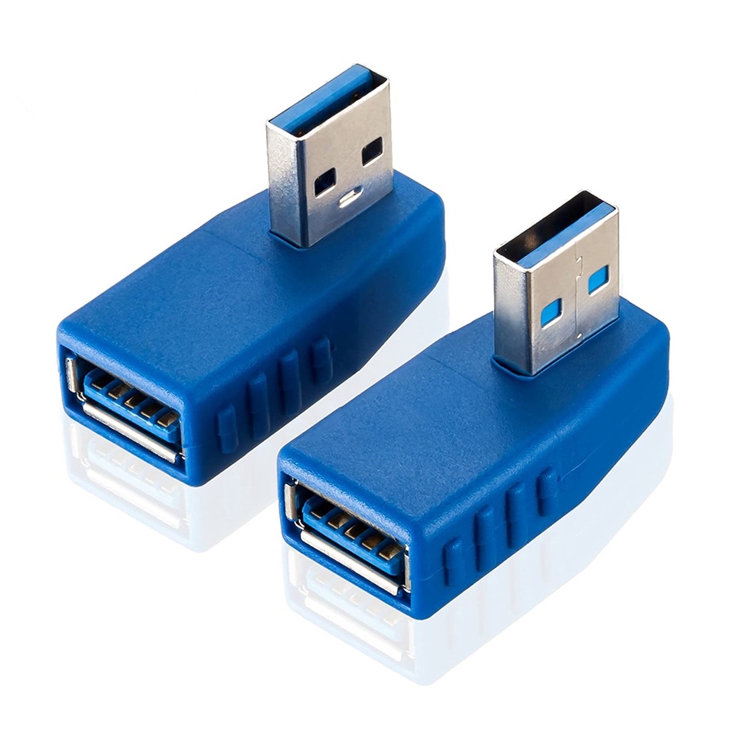 USB 3.0 L-Shape Extension Adapter Converter Male to Female 90 Degree ...