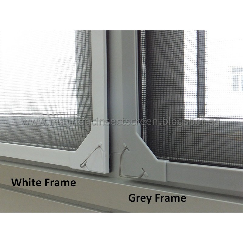 DIY Magnetic Mosquito Net / Insect Screen Kit (Flyscreen) White Grey ...