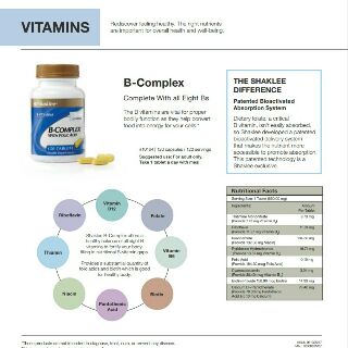 SHAKLEE B-Complex, 120 Tablets 🌻Effective Stress Relief Formula 🌻 ...