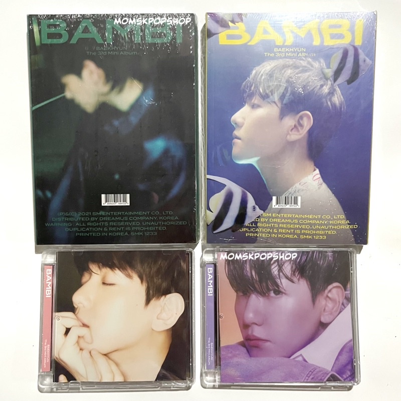 EXO BAEKHYUN 3RD MINI ALBUM BAMBI PHOTOBOOK VERSION JEWEL CASE VER | Shopee Singapore
