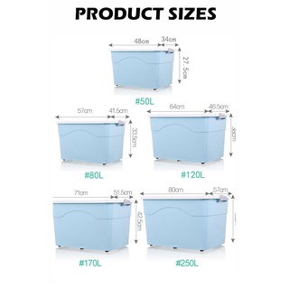 【Large Storage Box】STACKABLE STORAGE BOX WITH FRONT OPENING/PLASTIC ...