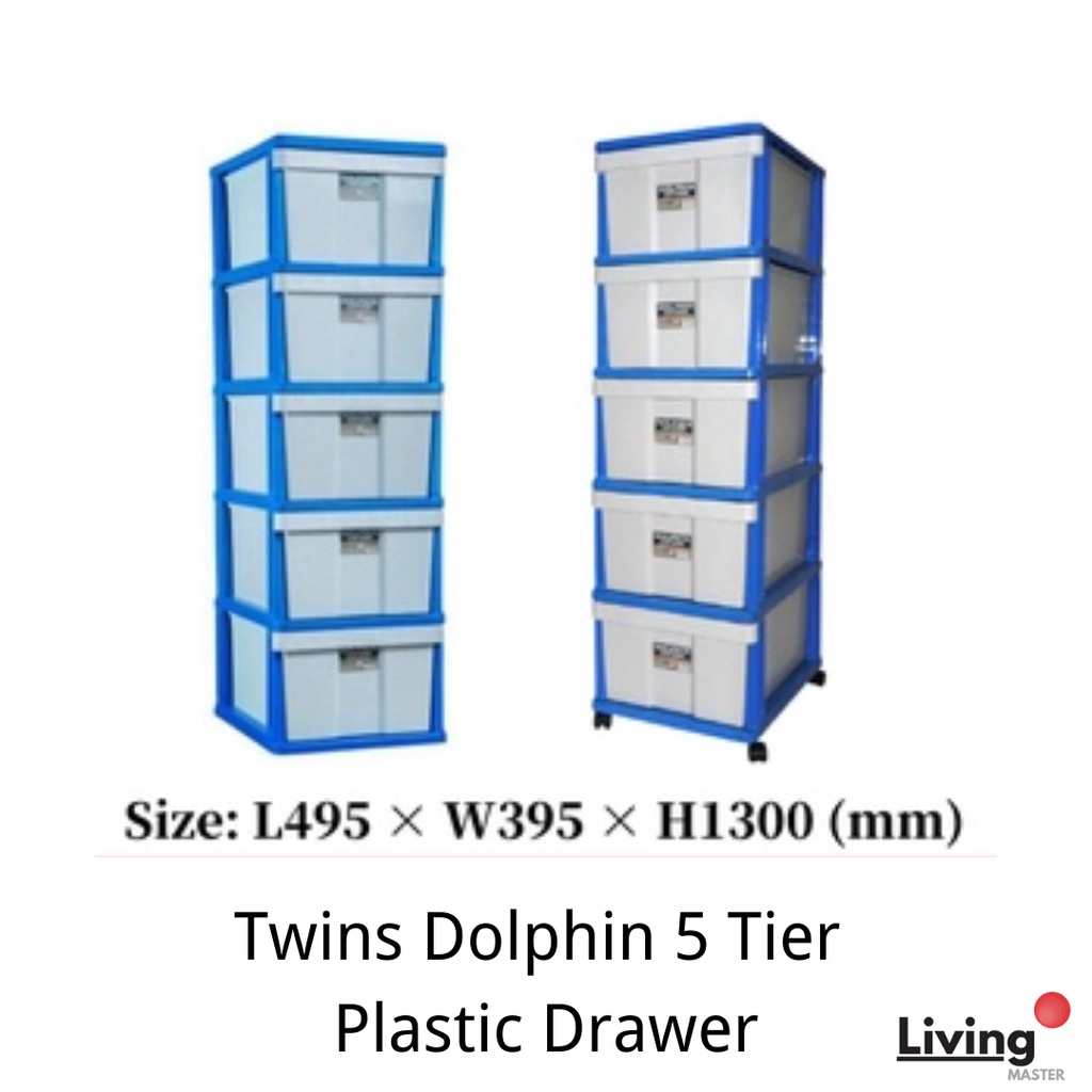 5 Tier Plastic Drawer / Plastic Cabinet / Storage Cabinet Plastic ...
