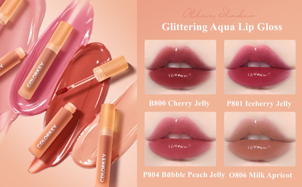 [Moisturizing color] Colorkey Water Lip Gloss Female Moisturizing ...