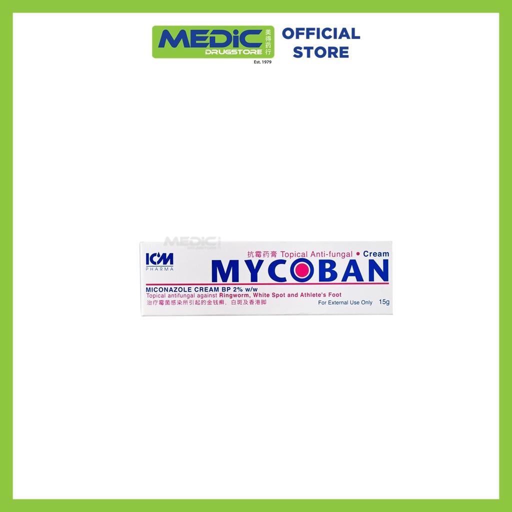 [Bundle of 4] ICM Pharma Mycoban Topical Anti-Fungal Cream 15g - By ...