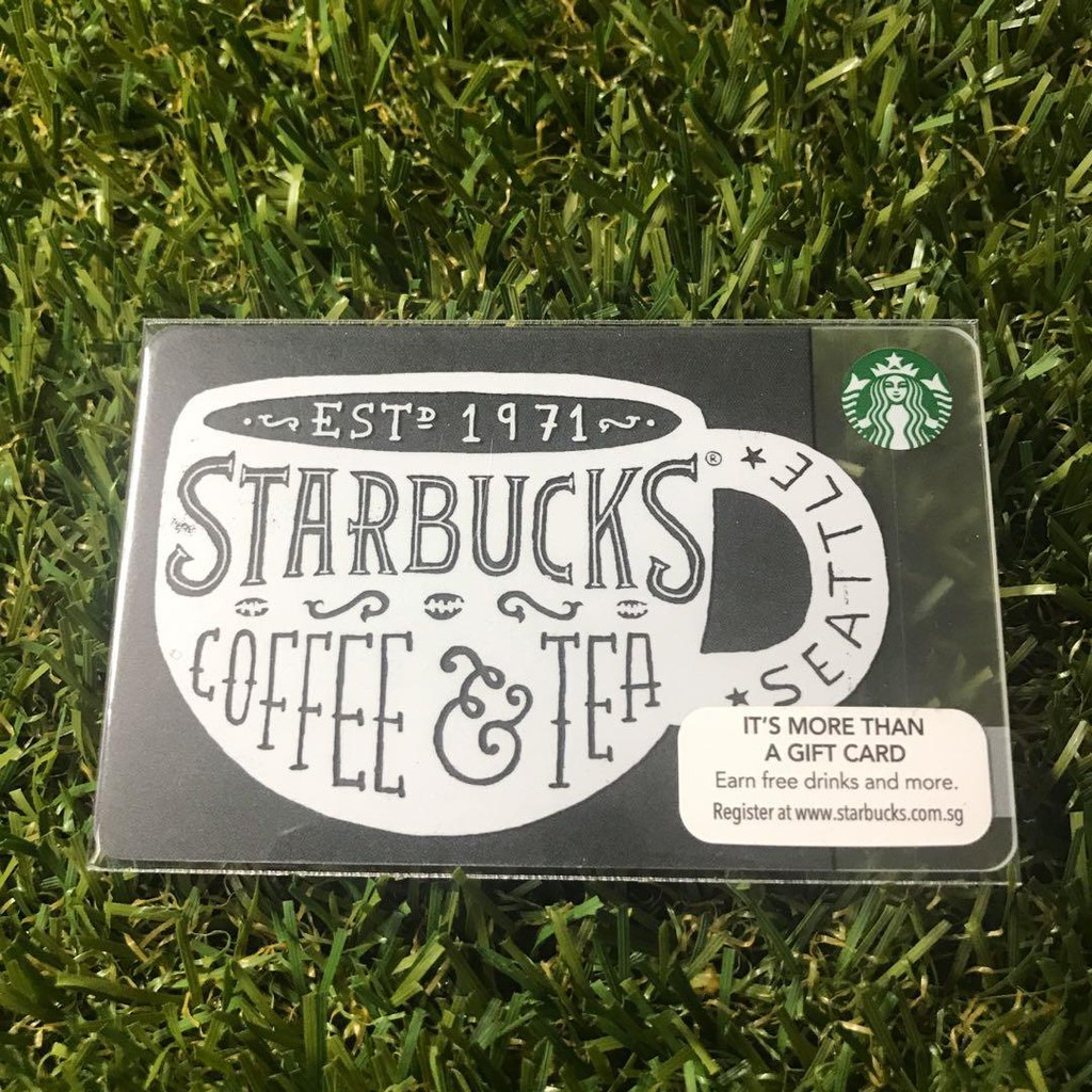 Singapore Starbucks Coffee & Tea Cup Card | Shopee Singapore