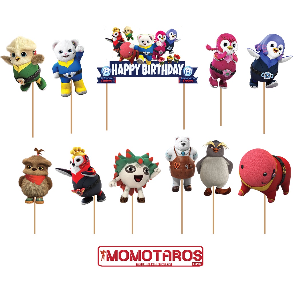 Badanamu Cadet cake Topper set | Shopee Singapore