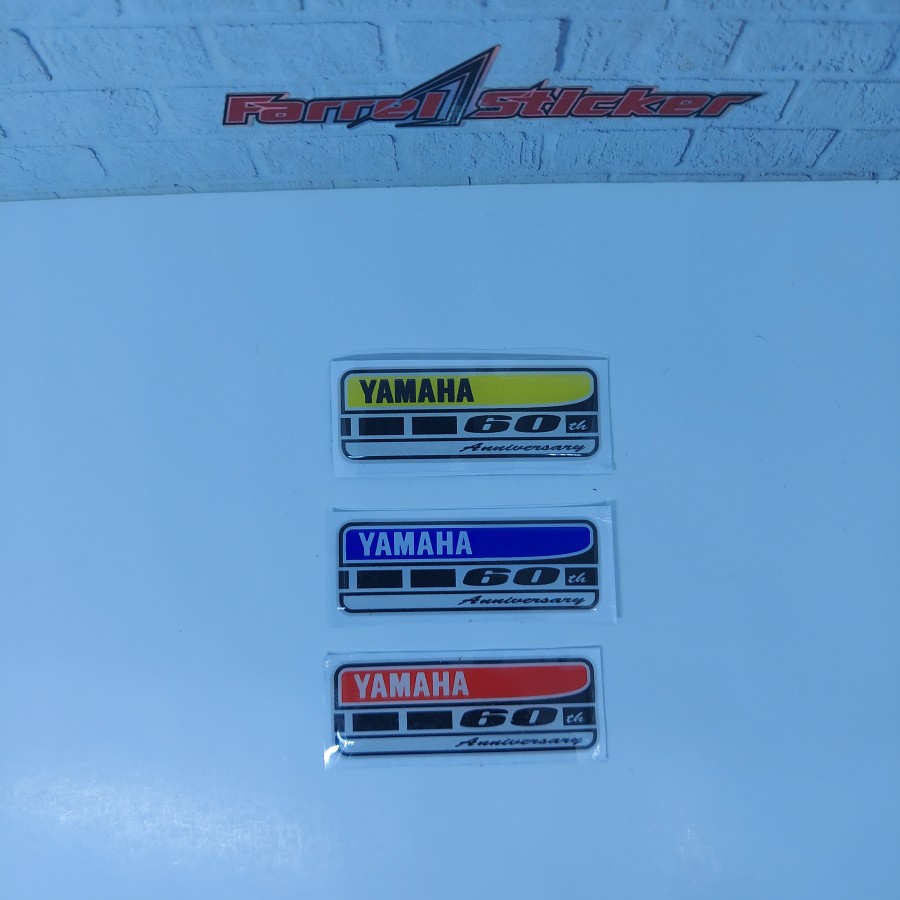 Yamaha 60 anniversary sticker aerox nmax R15 Embossed sticker | Shopee ...