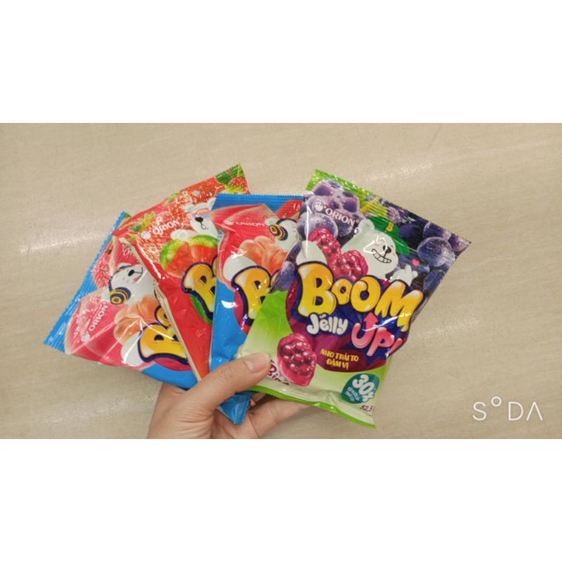 Boom Jelly Candy From Real Fruit Juice Peach/Strawberry/Grape 59.5g ...
