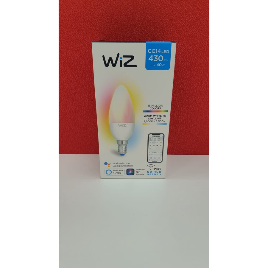 Wiz Smart LED Colors Candle E14 Bulb Tunable / Dimmable via WIFI App, Voice control Alexa ...