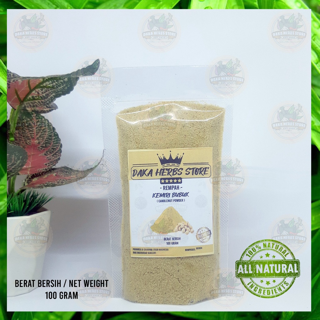 Pure candlenut powder without mixture (100 grams) | Shopee Singapore