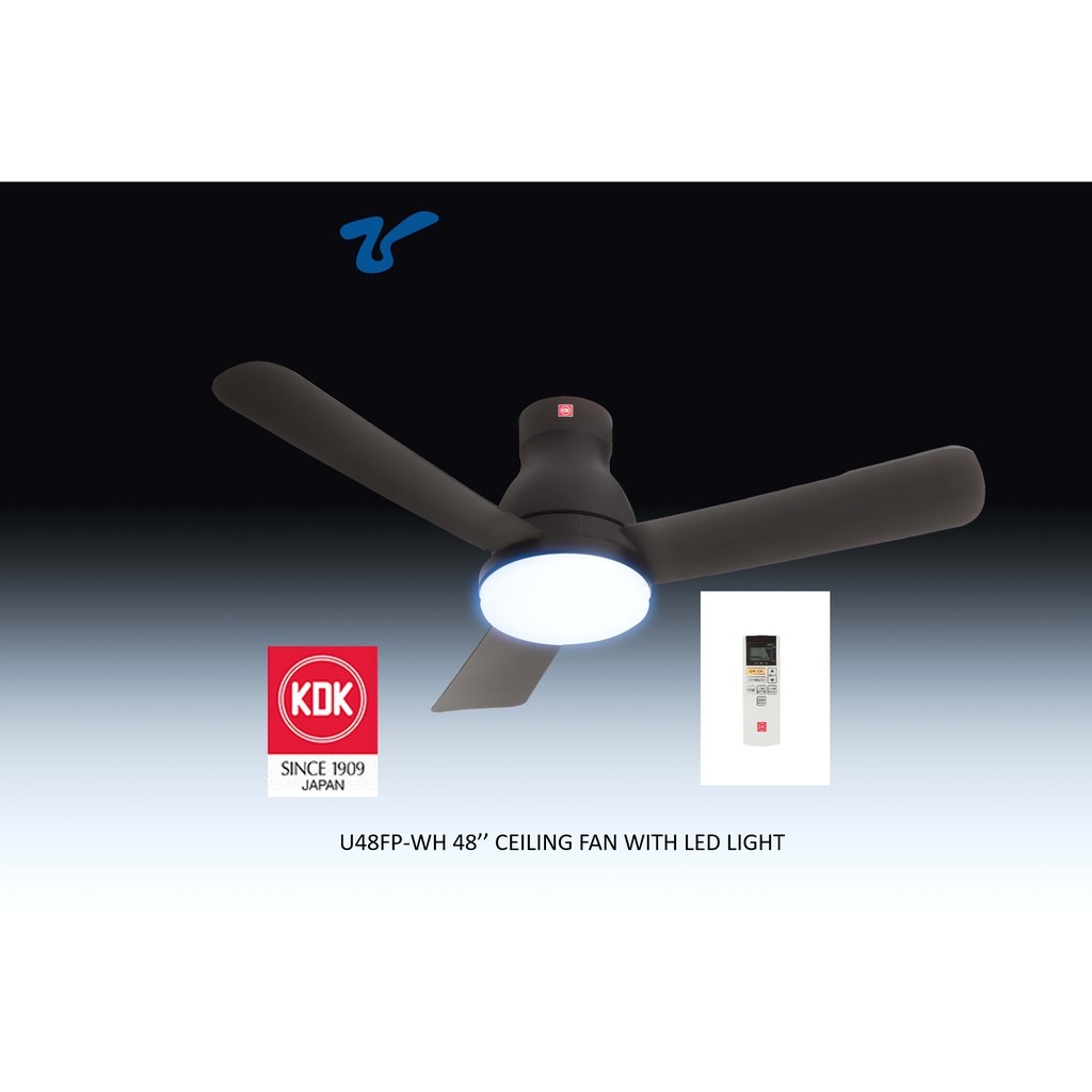 KDK U48FP-BK 48'' Ceiling fan with led light | Shopee Singapore