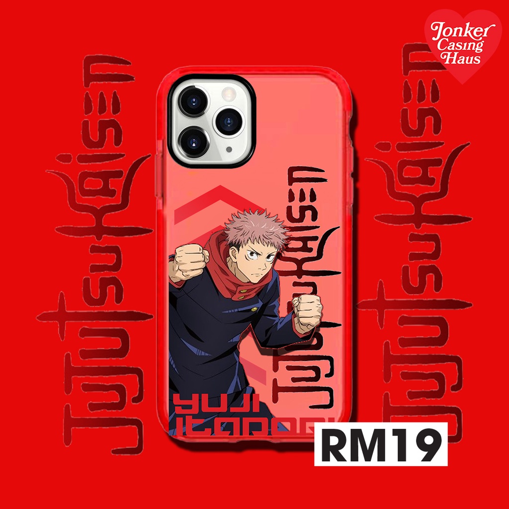 YUJI JUJUTSU KAISEN (NEON RED CASE)DESIGNATED BUMPER CASE PHONE Case 6/ ...