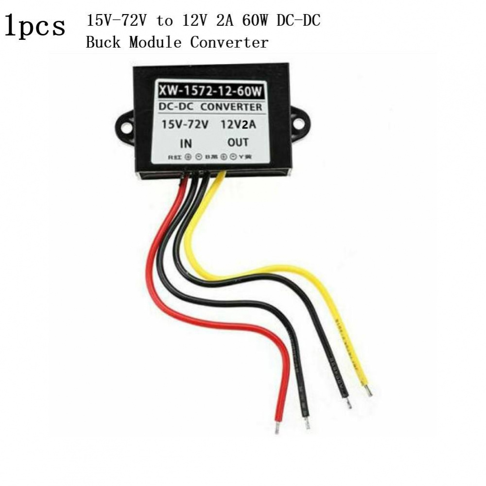 15V-72V 18V 24V 36V 48V 60V To 12V 2A 60W /Step Down Module Converter 63*32*18mm | Shopee Singapore