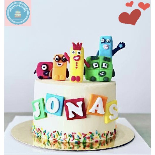 Numberblock Theme Birthday Cake / Kids Birthday Cake / Eggless Option ...
