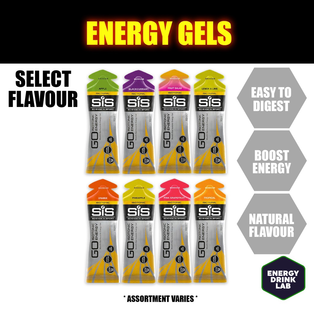 EXP 04/2026 Science In Sport SIS GO Isotonic Energy Gels, Running Gels ...