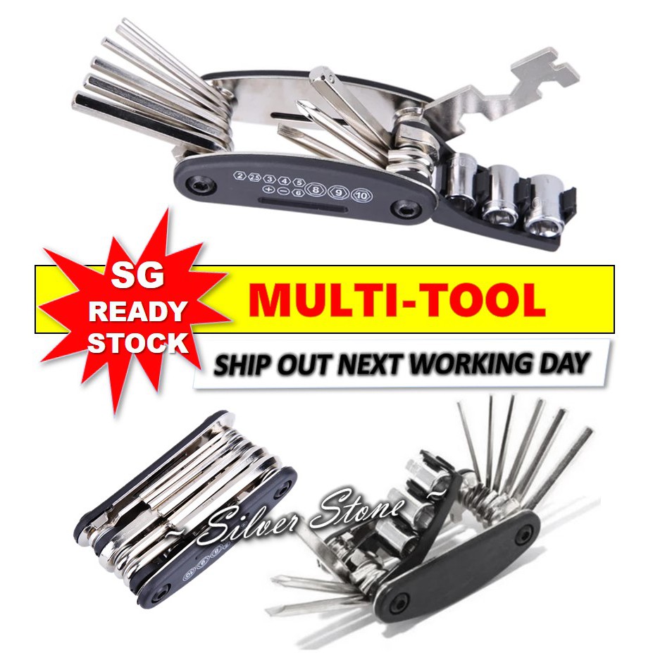 [SG READY STOCK] 16 in 1 multi tool wrench for bicycle mtb mountain ...