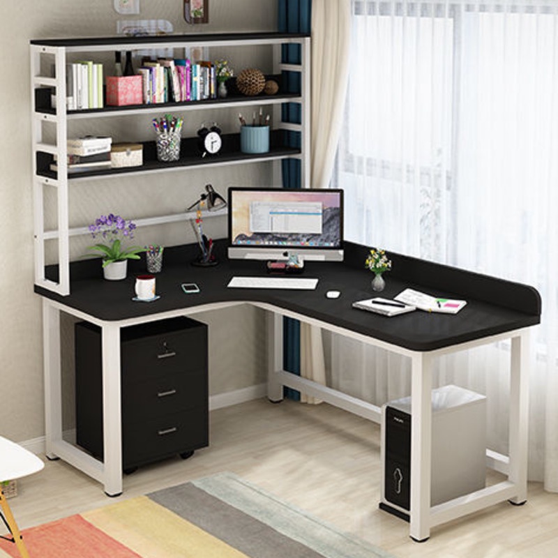 Study Table with lazysheep.sg Bookshelf Combination Computer Table ...