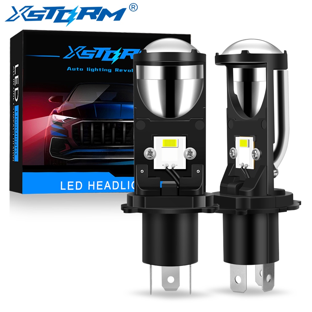 H4 LED RHD/LHD Bi-LED Projector Headlight Lens Automobles Bulb LED H4 ...