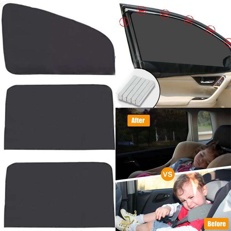 Magnetic Car Sun Shade UV Protection Car Curtain Car Window Sunshade ...