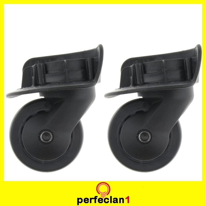 [perfeclan1] 2pcs Universal Swivel Suitcase Luggage Casters Replacement ...