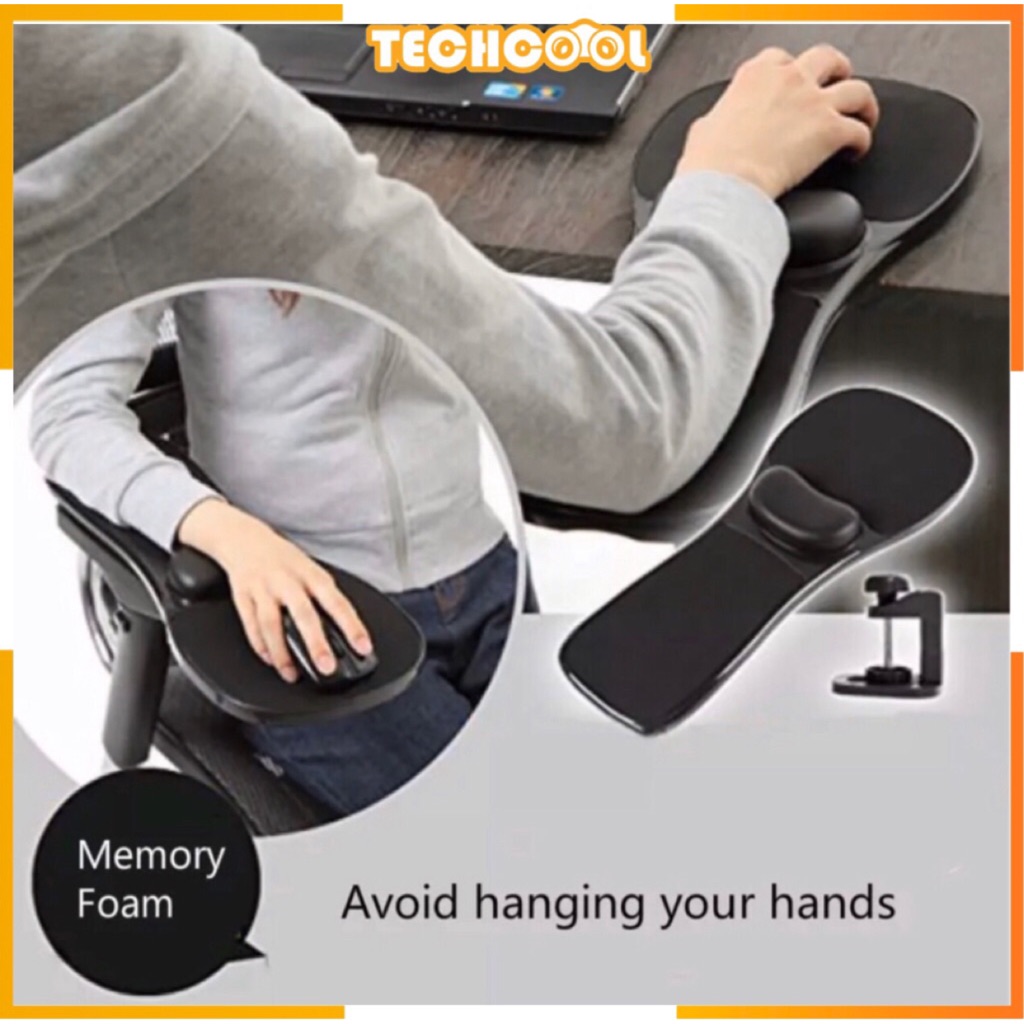 Hand Shoulder Armrest Pad Desk Computer Table Attachable Arm Support ...