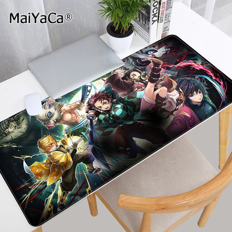 Anime Demon Slayer Kimetsu No Yaiba 80x30/90x40cm Large Keyboard Desk ...
