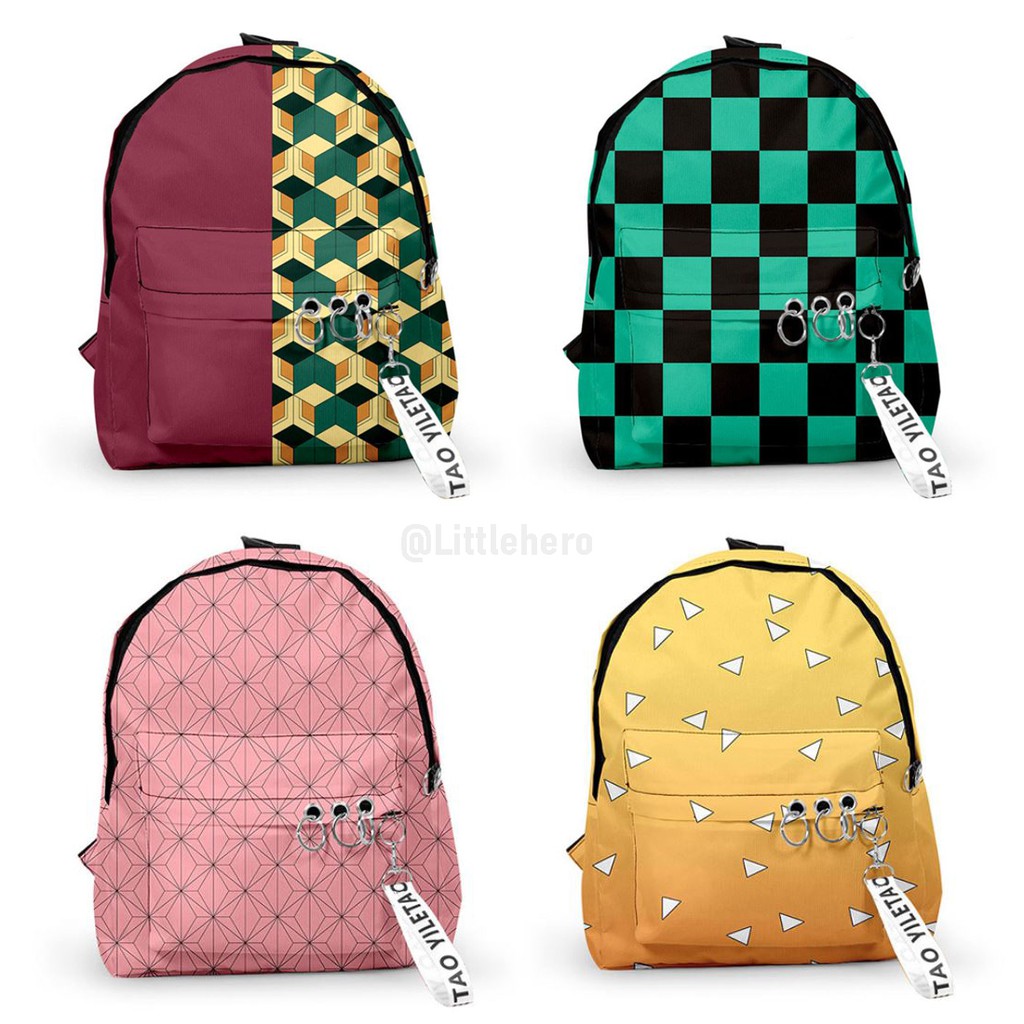 Demon Slayer Backpack Kimetsu No Yaiba Cosplay Nezuko Tomioka Giyuu ...