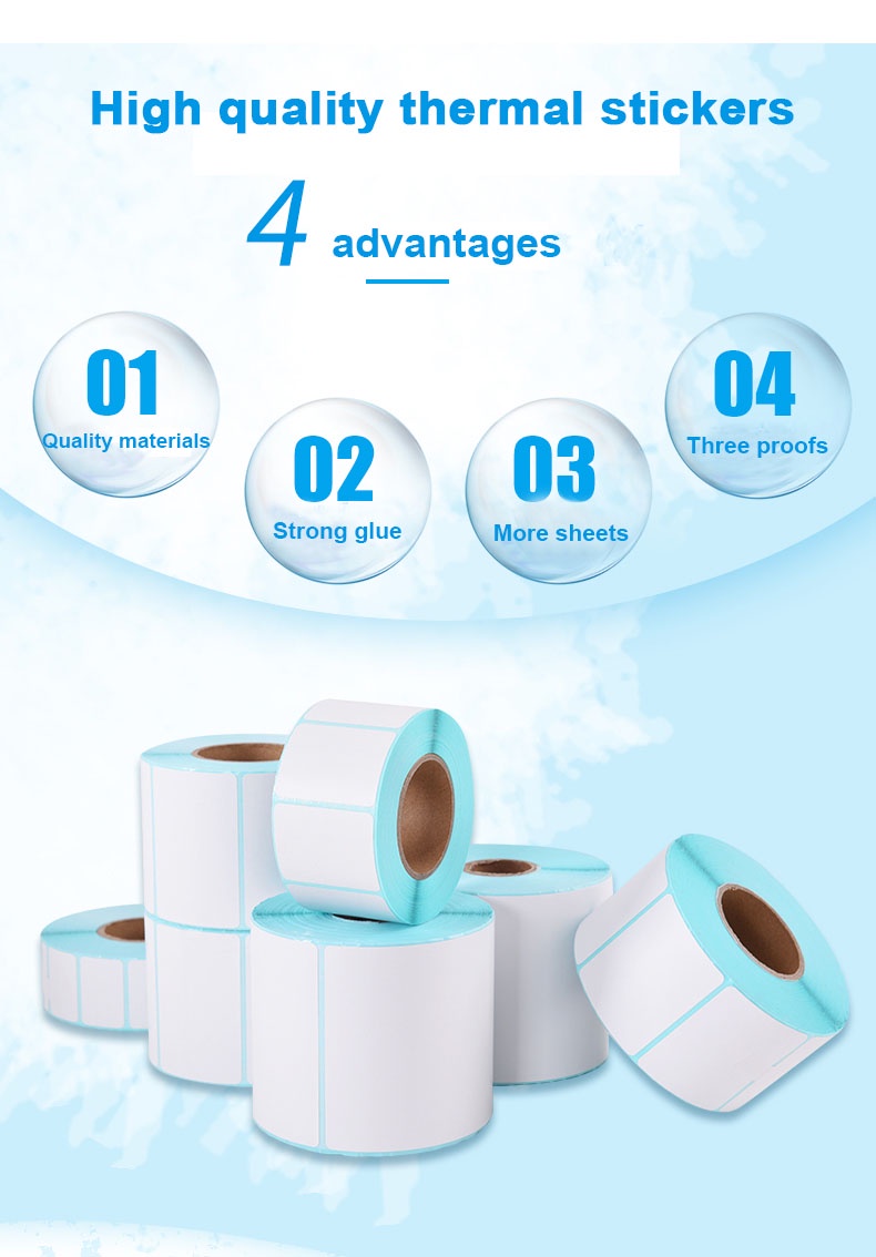 Thermal Printer Label / Sticker Label / Shipping Label / Vertical Label ...