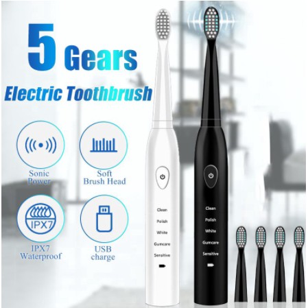 Electric Toothbrush, Gum Pressure Sensor, Brush timer, Waterproof ...