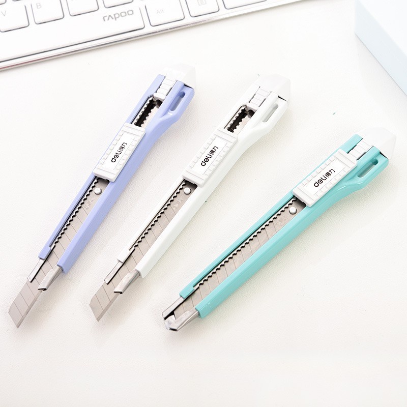 Deli Utility Knife Paper Cutter Color Multifunctional Stainless Steel ...