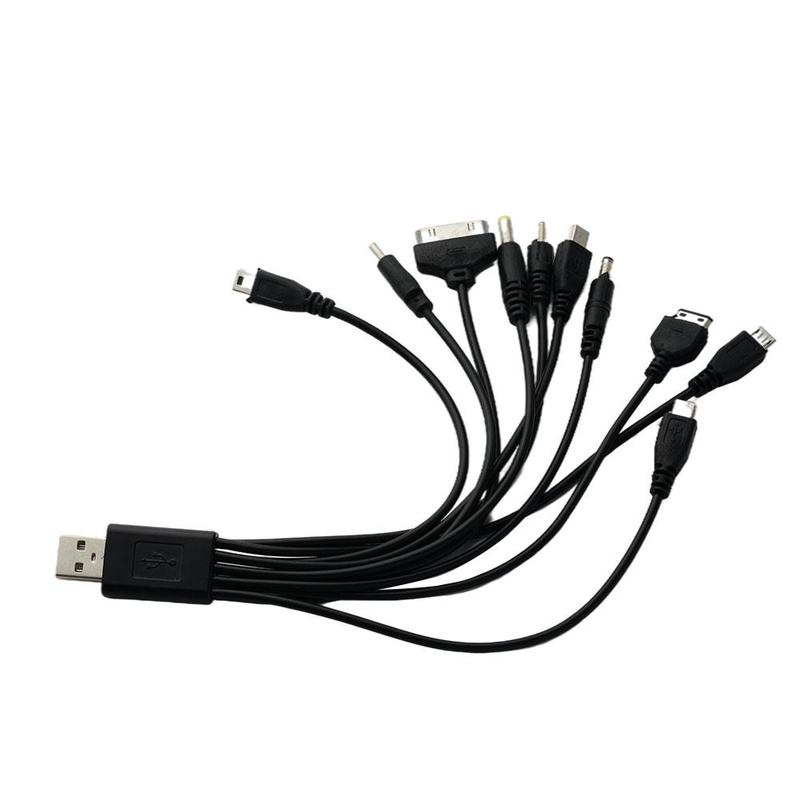 10-in-1 USB universal multi-head phone charging cable D3M1 | Shopee ...