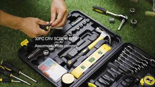 KEELAT 108 Pcs Toolbox Set Screwdrive Set Wrench Set Home Tool Kit For ...