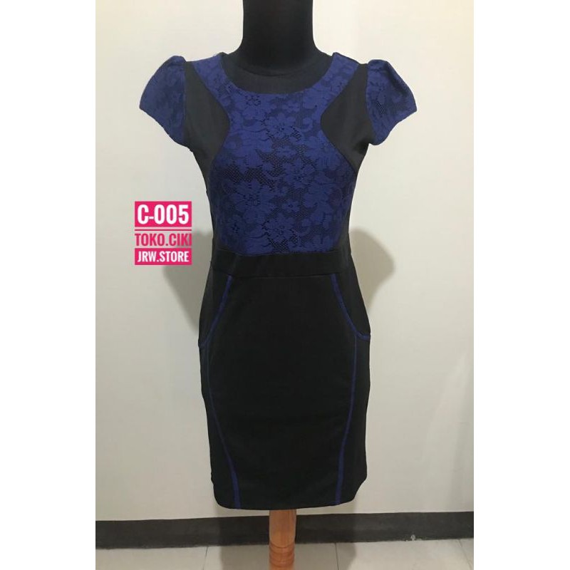 ~NEW~ Dark BLUE WOMEN'S MINI DRESS (C-005) | Shopee Singapore
