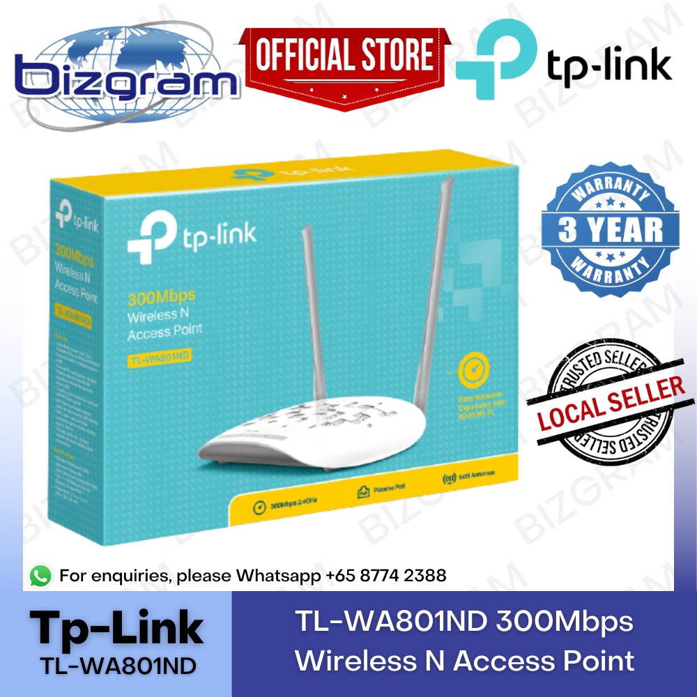 Tp-Link TL-WA801ND 300Mbps Wireless N Access Point (3-Year SG Warranty ...