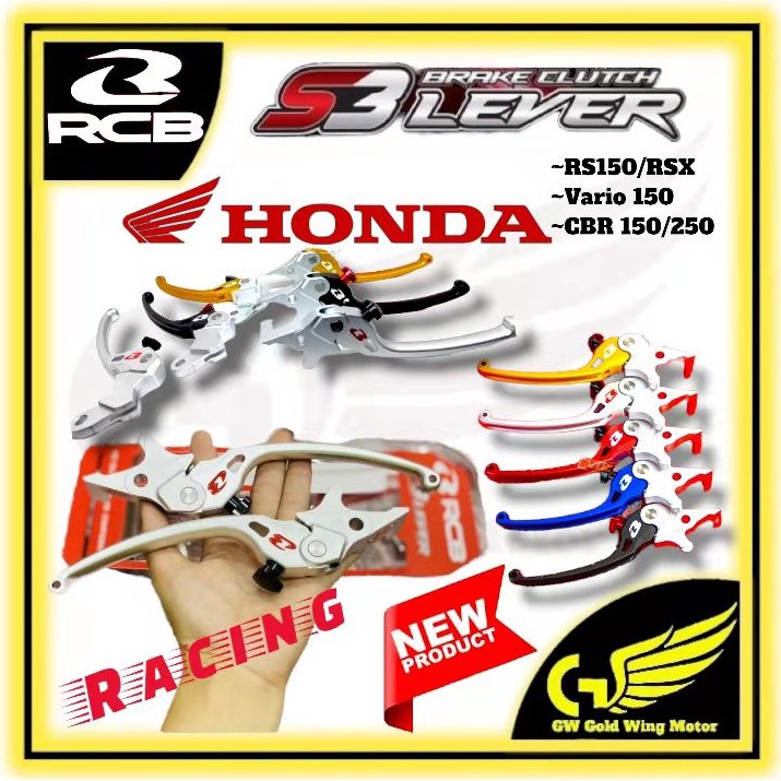 RCB HONDA KAWASAKI S3 BRAKE CLUTCH LEVER SET W110 W125 RS150 RSX ...