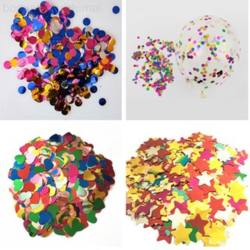 1.5cm 10g/bag Round Star Heart Confetti Tissue Paper Wedding Birthday ...