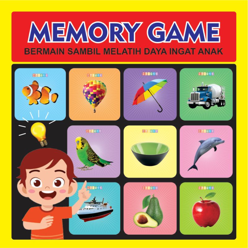 Flashcard Memory Game Memory Card Matching Game Flash Card Baby Kids ...