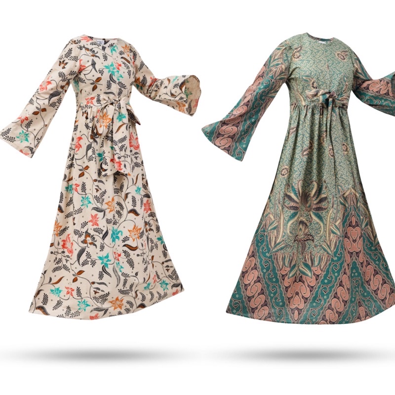 MODEST PRINCESS CUT DRESS (BATIK LESTARI EDITION) | Shopee Singapore