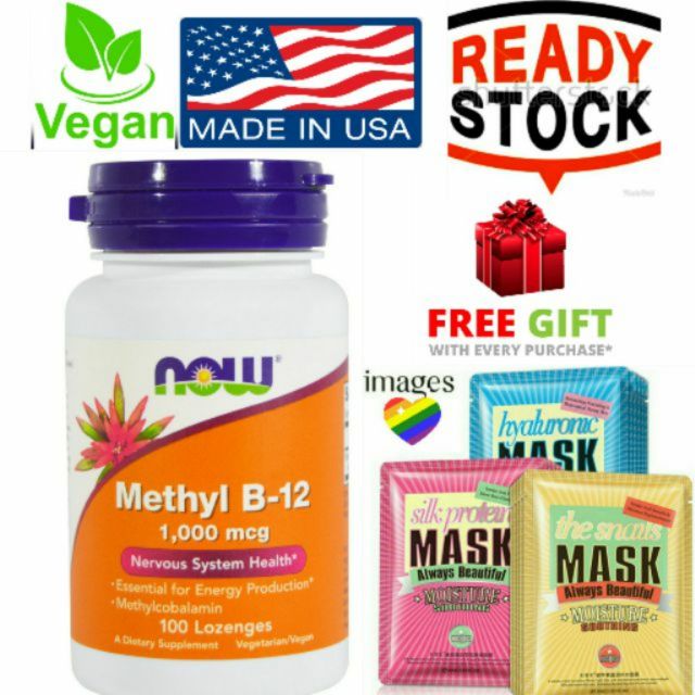 Methyl B12 1,000 mcg (100 Vegan Lozenges) | Shopee Singapore