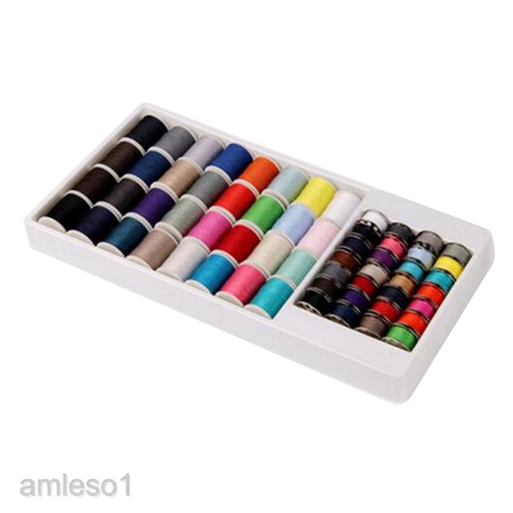 60 Spools Mixed Colors Sewing Threads Set Bobbins All Purpose | Shopee ...