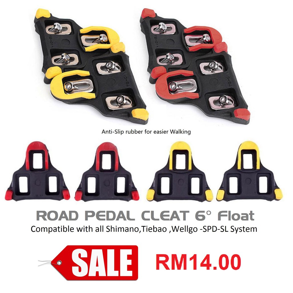 SPD SL Cleats set 6 Degrees float Cycling Road Bike RB Bicycle Pedal ...