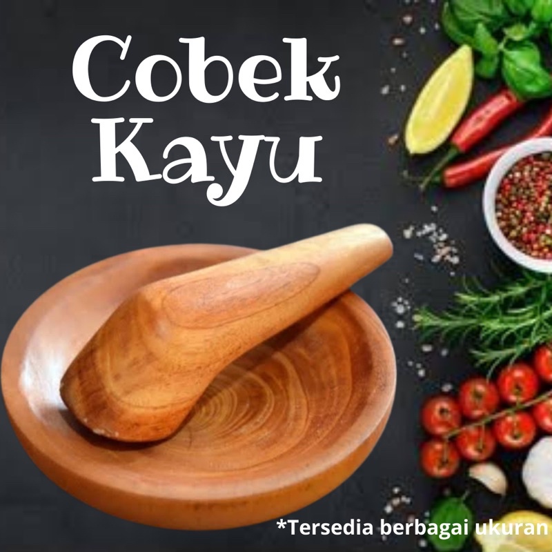Cobek Wood Ulekan Wood Small Wooden Cobek Large Wooden Cobek Round ...