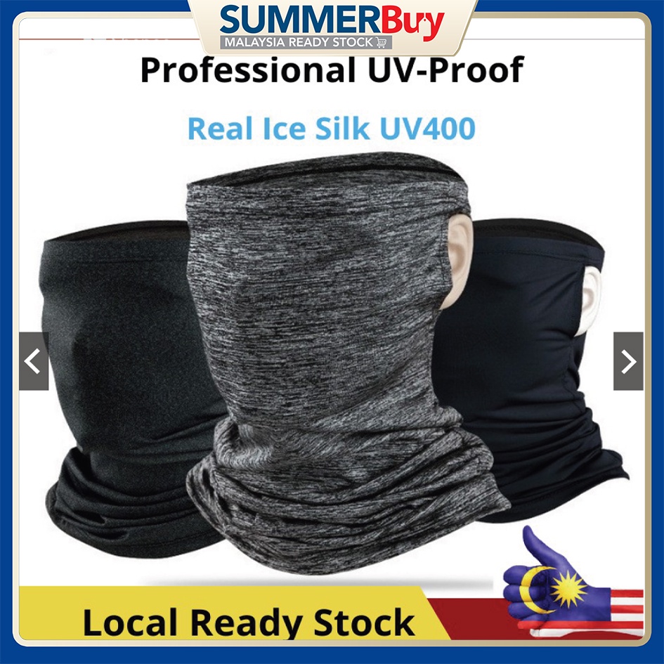 Anti UV Cooling Head Scarf Face Mask Rider Bandana Motor Rider Ice Silk ...