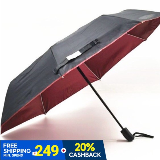 Automatic Umbrella Inverted Black UV | Shopee Singapore