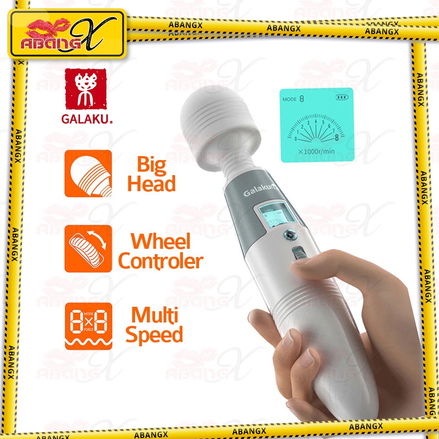 GALAKU Big Magic Wand Vibrator G-spot Clitoris Stimulator Woman Masturbation Massager 64 Modes ...
