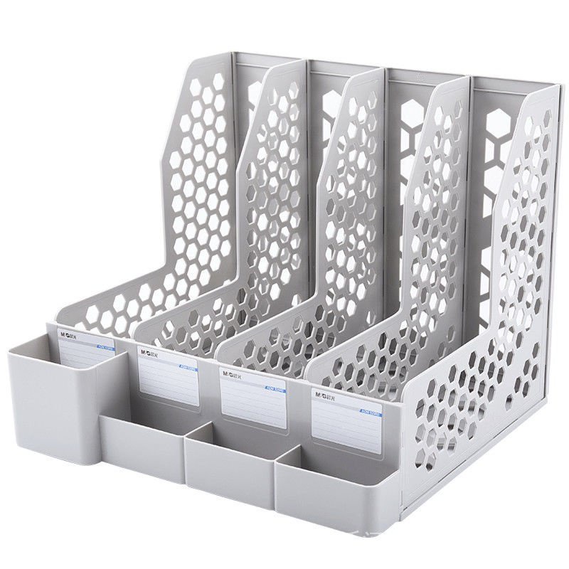 Chenguang Folder Storage Box Thickened File Shelf Vertical Bookshelf ...