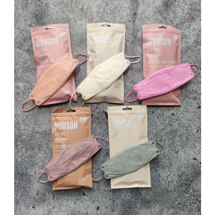 Ready MASK KF94 KF MOUSON NEW COLOR NEW CAKEP KREM PINK CHERRY RED PALE ...